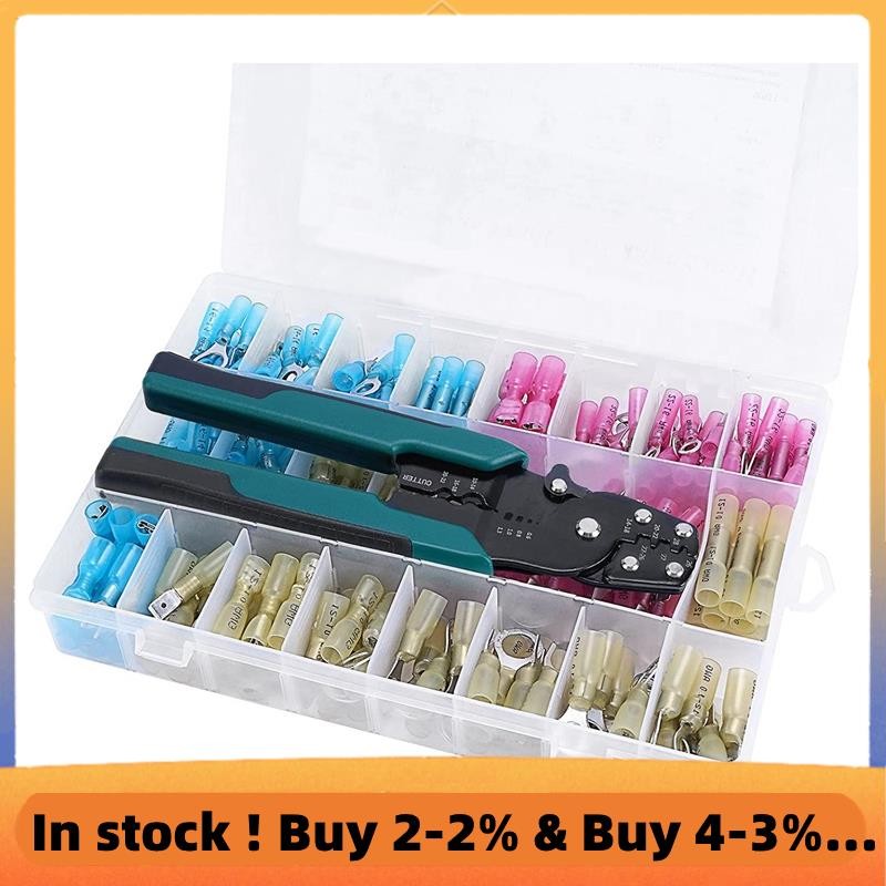 Connectors Ferrule Crimping Tool Kit with 200PCS Ferrules Insulated ...