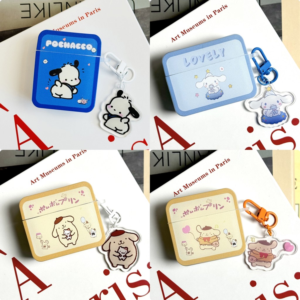 Sanrio Cute Cartoon Cinnamoroll Pompompurin Square Headphone Case for ...