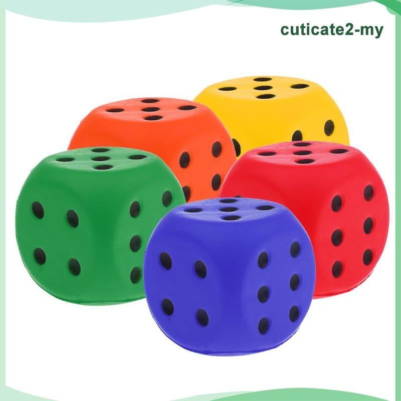 [CuticateddMY] Sponge Dice Foam Dot Dice Children Playing Dice for Math ...