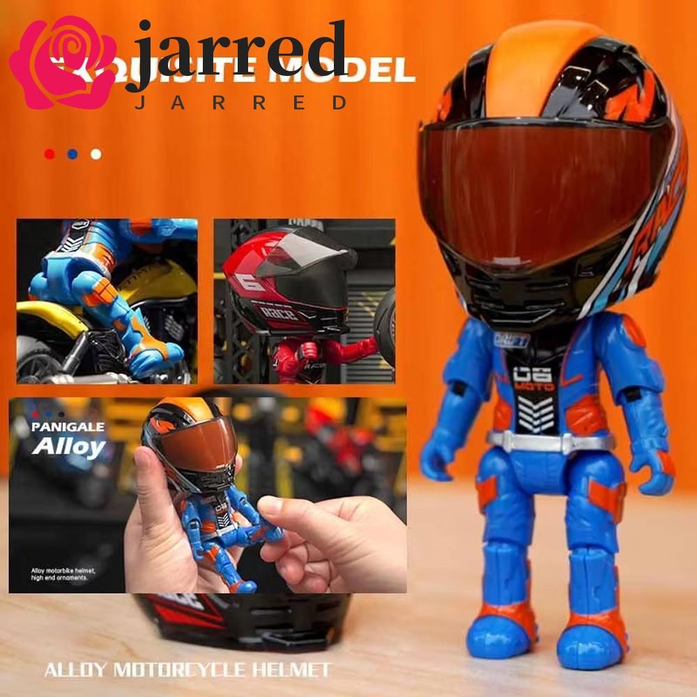 JARRED Simulated Motorcycle Rider Doll, Deformation Helmet Action ...