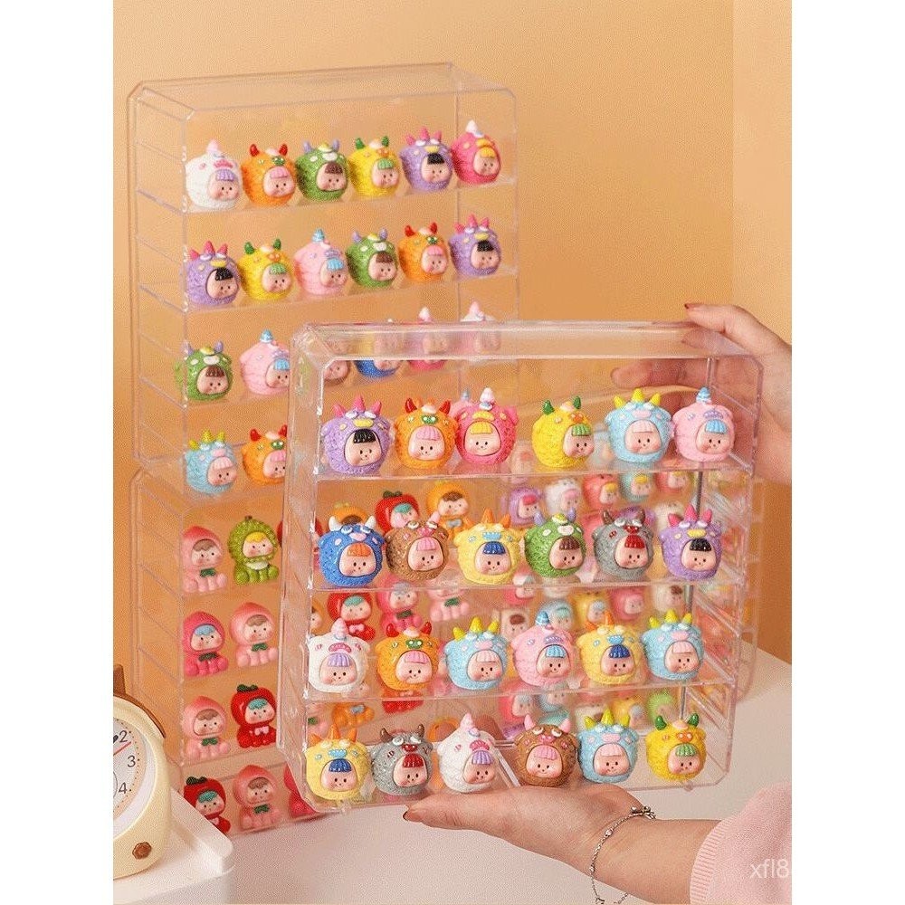 My Blind Box Cute Pellet Storage Box Multi-Layer Transparent ...