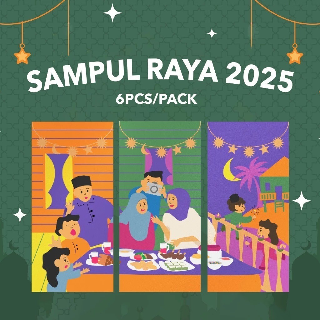 RIGHTWAY Premium Sampul Raya Packet Selamat Hari Raya Aidilfitri 2025 ...