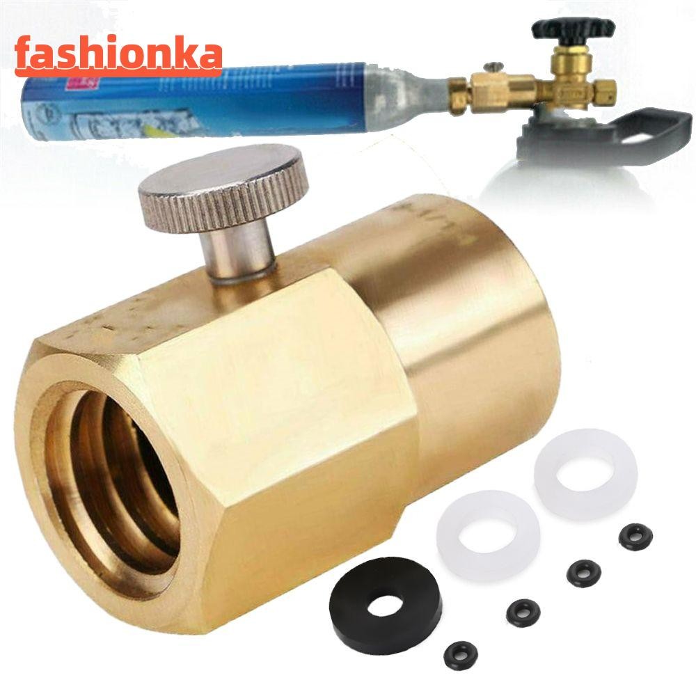 FASHIONKA CO2 Adapter Tank Thread Set Filling Keg Cylinder Refill ...