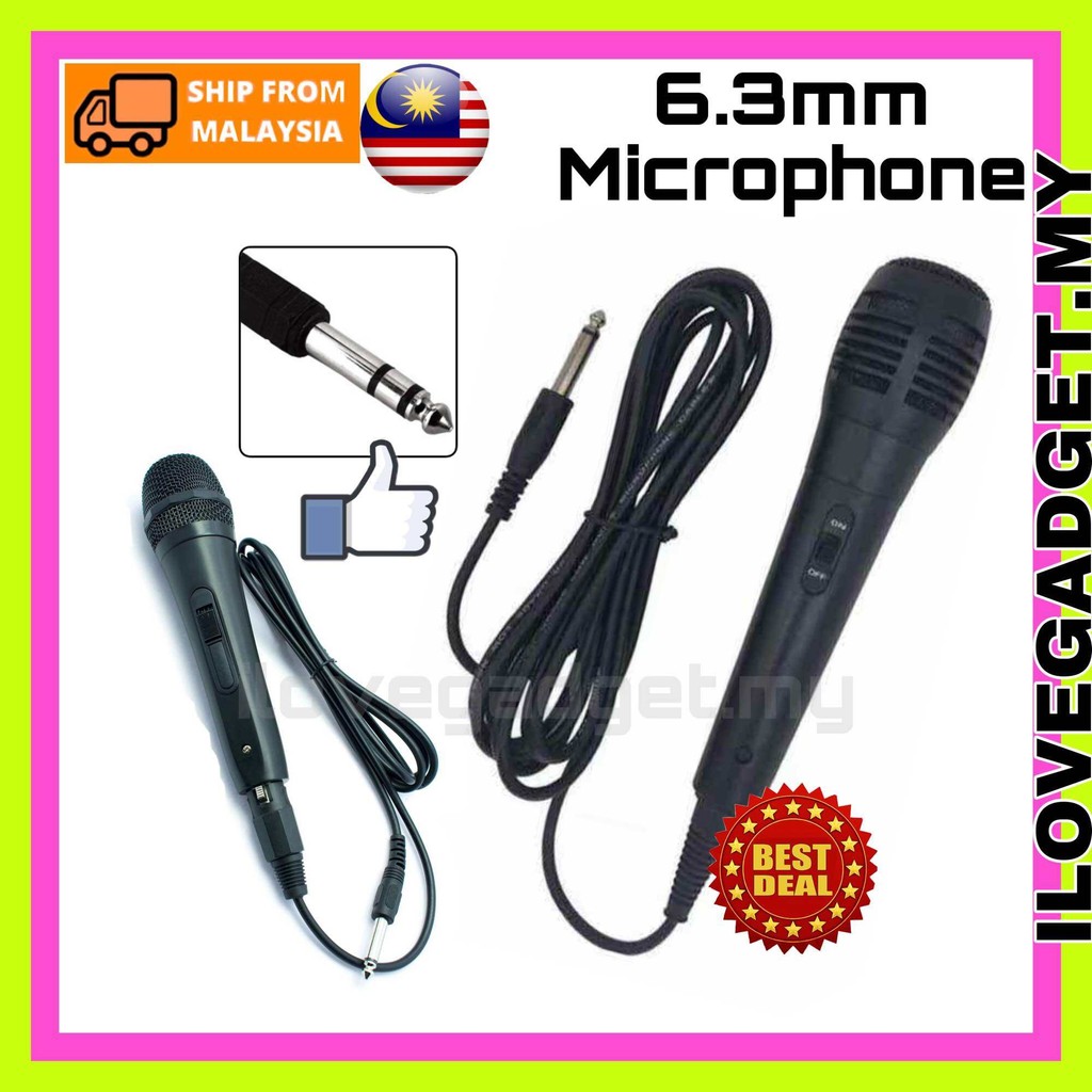 6.3mm S-Handheld Professional Wired Dynamic Vocal Microphone For ...