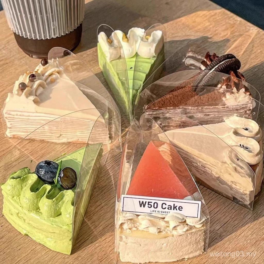 Mousse Cake Triangle Edge Packaging Box Cut Melaleuca Swiss Roll Cut ...