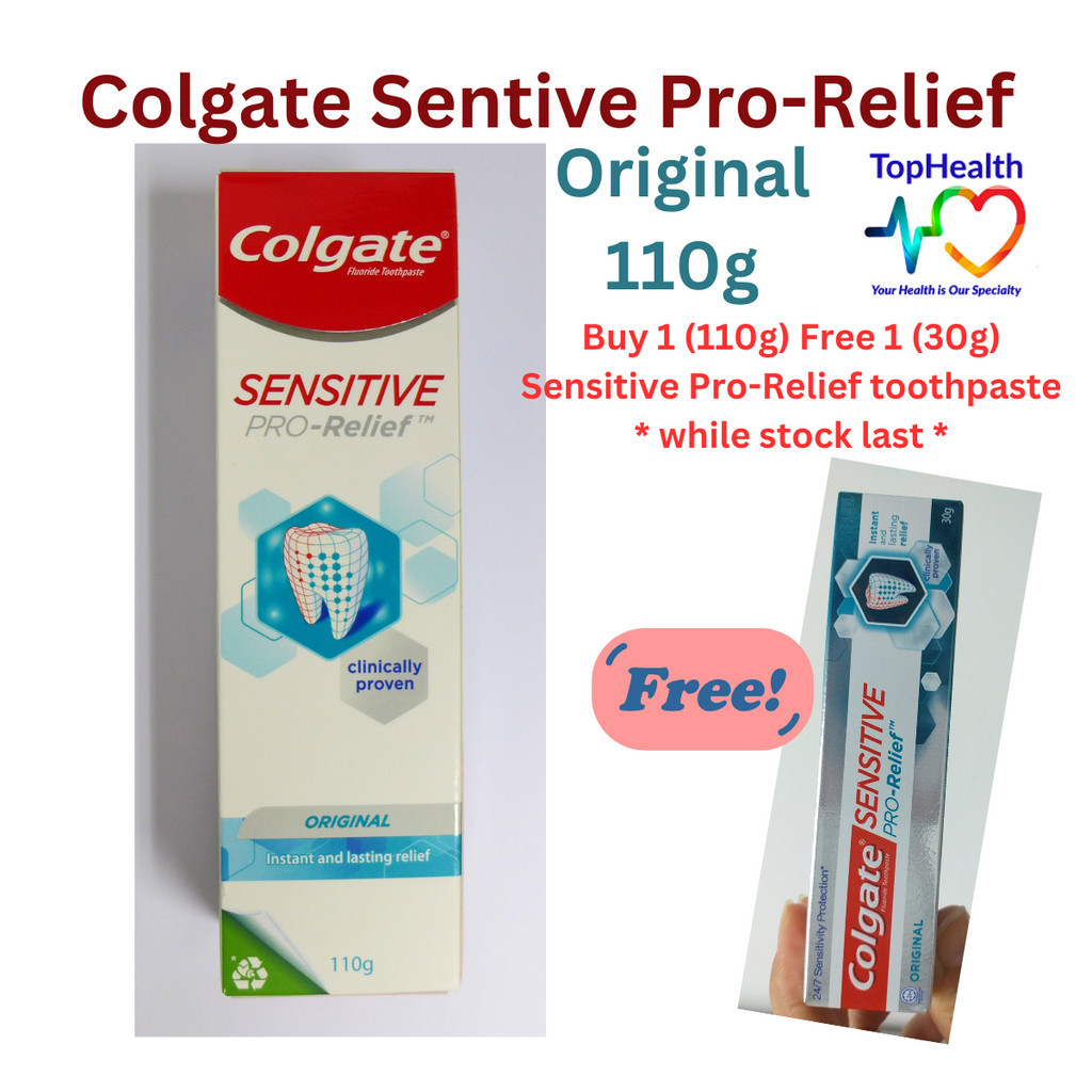 COLGATE Sensitive Pro-Relief Toothpaste Original / Extra Strength 110g 全方位保护 缓解敏感性牙膏 | Shopee ...