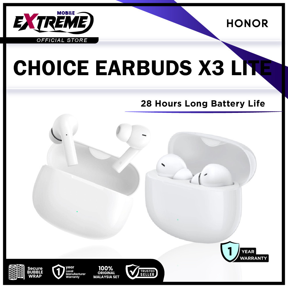 HONOR Earbuds X3 Lite / Earbuds X3 - Original HONOR Malaysia | Shopee ...