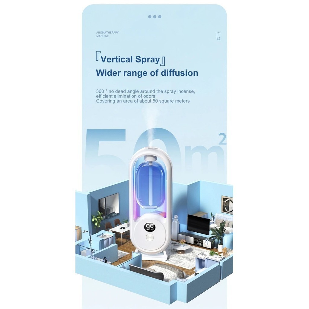 Wall-mounted Automatic Aromatherapy Machine Automatic Spray Diffuser ...