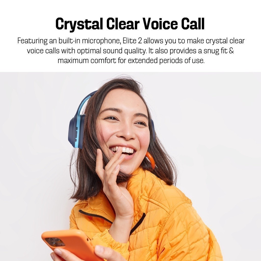 Vinnfier VF Elite 2 Wireless Bluetooth Headphones With Playtime Up to ...