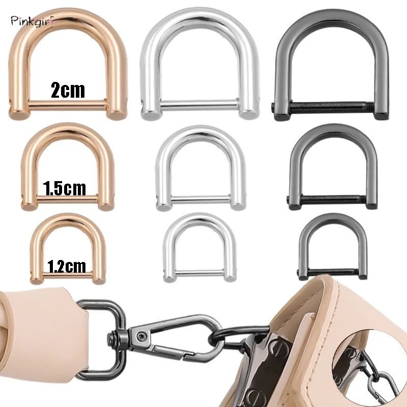 Metal Detachable Open Screw D Ring Buckle Connection Shackle Clasp for ...