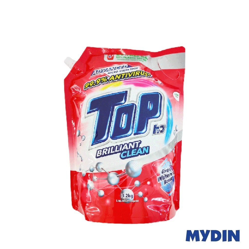 Top Detergent Liquid Refill - Brilliant Clean (3.2kg) | Shopee Malaysia