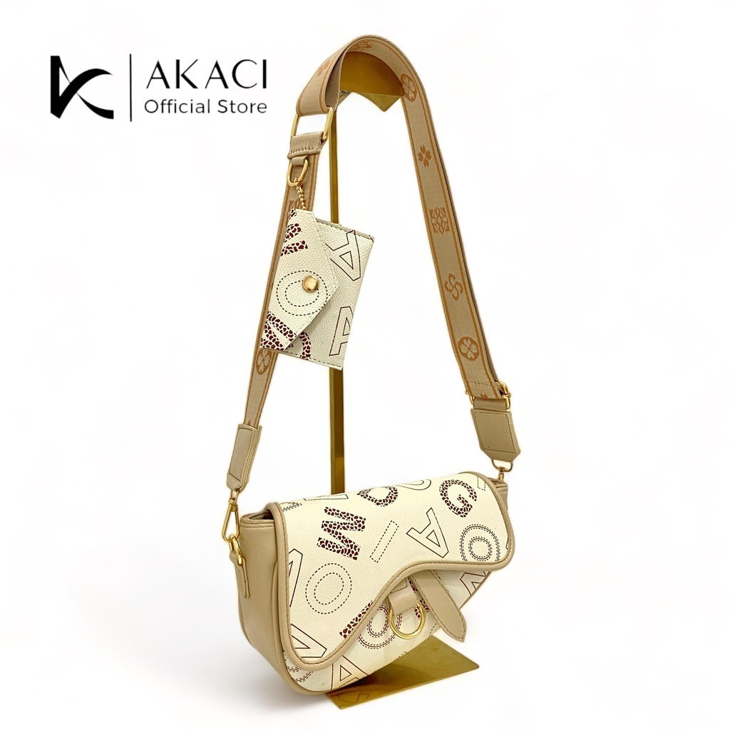 Akaci - FUJI Women's sling bag 05-8242 PVC Material 2-room Latest sling ...