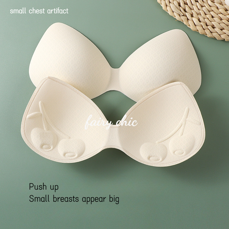 One piece breast pad Sports bra pad Imitation latex breathable breast ...