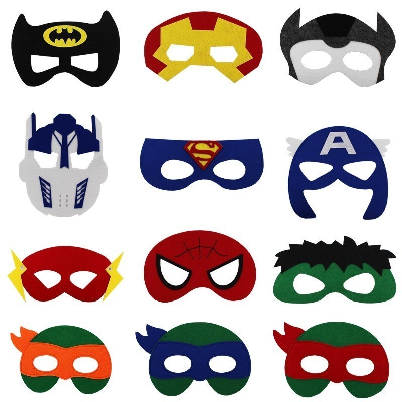 MALAYSIA Superhero Felt Mask Party Gift Superman Hulk Batman Spiderman ...