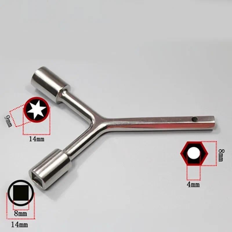 1Pcs 304 stainless steel Metro Trains Hexagon Triangle Key Lock Y-type ...