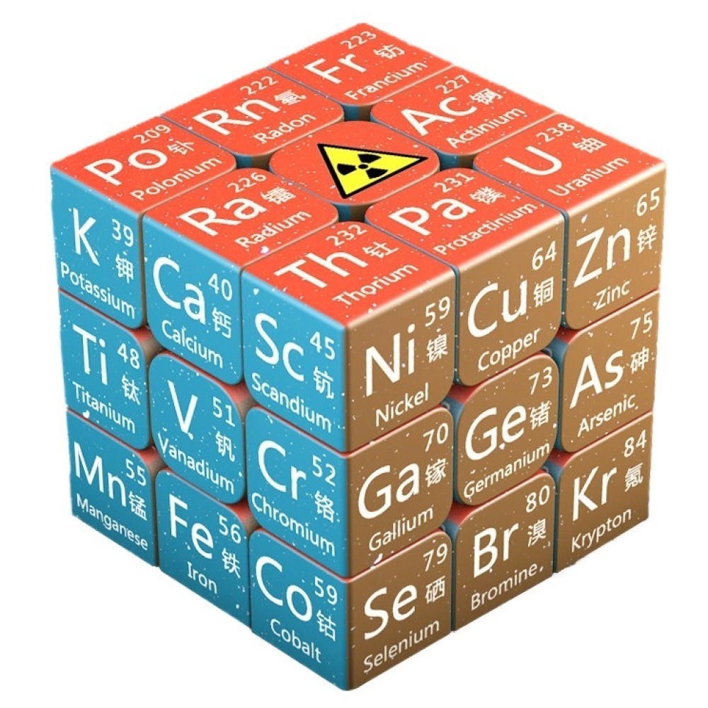AmigoCube 3x3 Magic Cube Periodic Table Printed Stickerless for ...