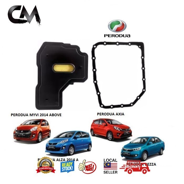 AUTO FILTER / GEAR BOX FILTER & GASKET SET - PERODUA AXIA 1.0 / BEZZA 1 ...