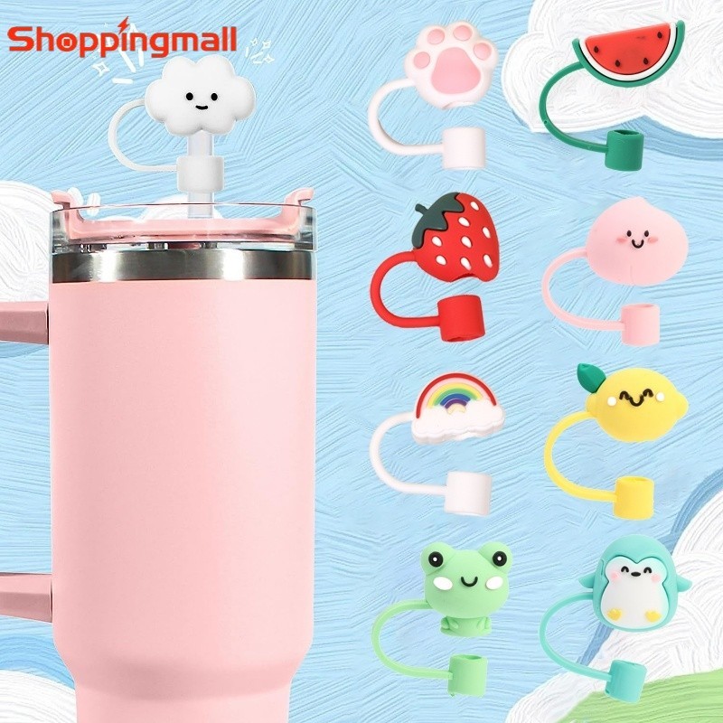 [Sunshine] Creative Rainbow Strawberry Straw Sealing Tools / Cartoon ...