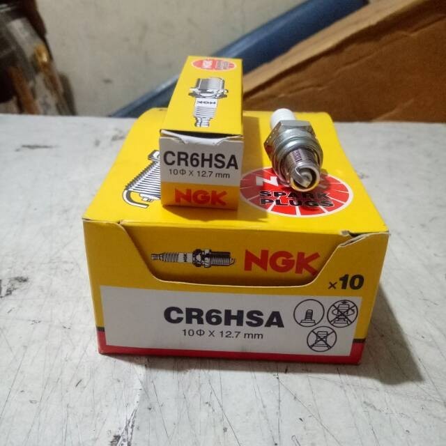Original SPARK PLUG NGK CR6HSA ORIGINAL NGK SPARK PLUG mio j mio gt mio m3 fino fi soul gt fino ...
