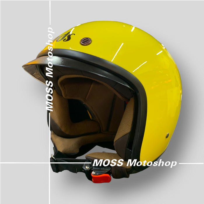 Mds Magnum Solid Lemon Yellow Helmet | Original Product | Shopee Malaysia