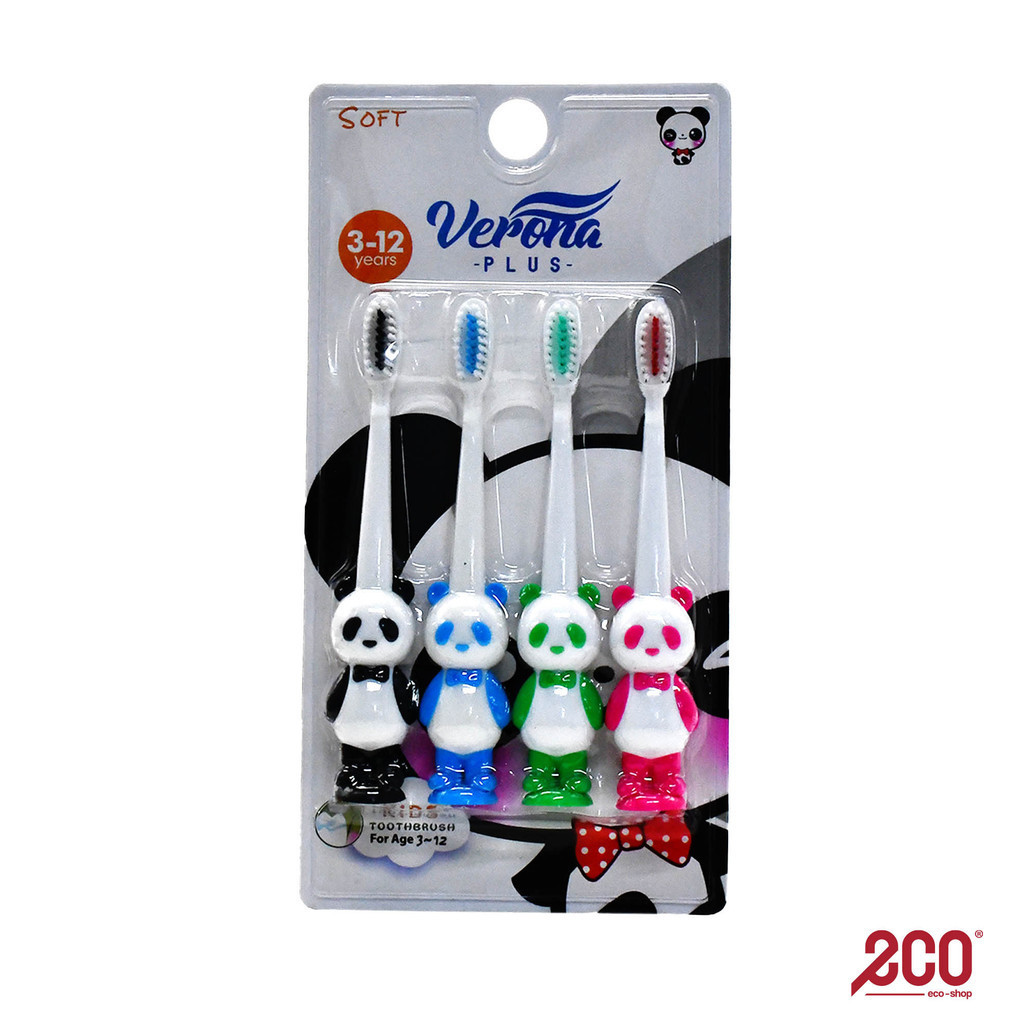 Verona Plus Kids Toothbrush (4pcs/pack) - AD-L003-T02-11 | Shopee Malaysia