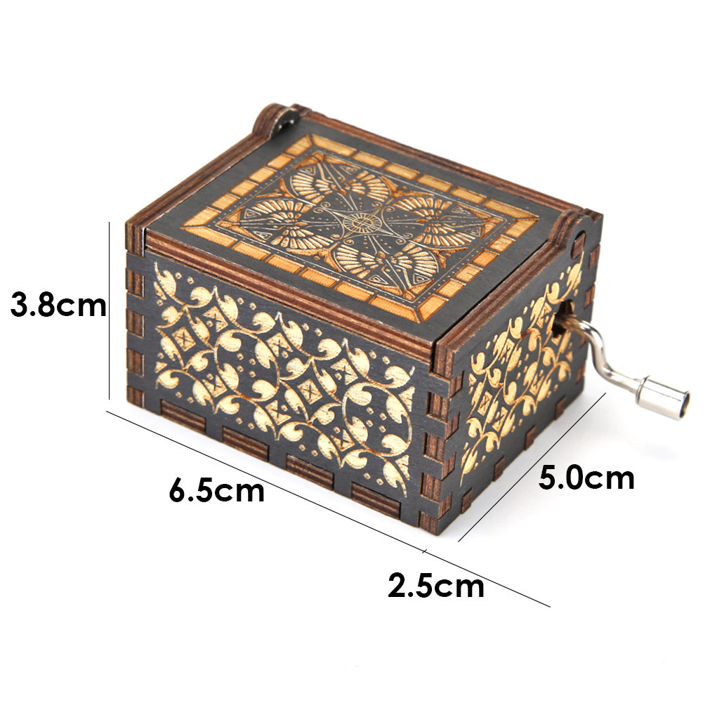 {Warm} Wooden Carved Queen Music Box Gift Musica Party Souvenir ...