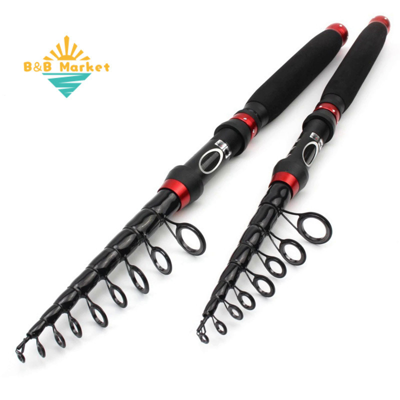 Telescopic Fishing Rod 30T High Carbon Shaft 6 Layers Of Carbon Fiber Max Pull 10KG Spinning Rod ...