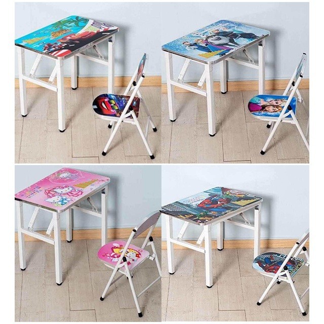 Cartoon Character Study Table and Chair Set For Kids | Shopee Malaysia
