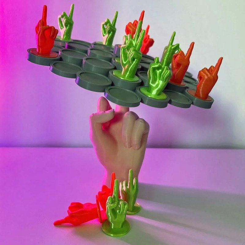 # Mother's Day Gift DIY # 3D Printing Middle Finger Balance Game Gift ...