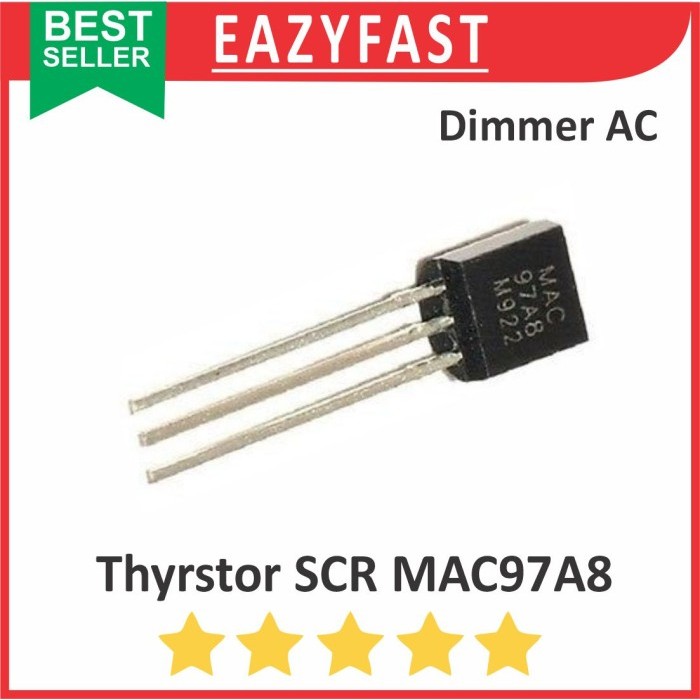 SCR Thyristor MAC97A8 MAC 97A8 97 A8 Dimmer PWM Electricity PLN AC 220V ...