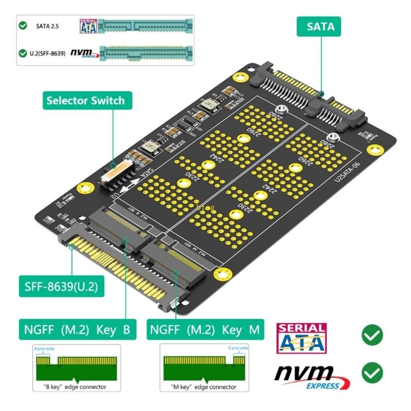 BT NGFF M 2 B+M Key PCIe SSDs Adapter for Mainboard Replace 2230 2242 ...