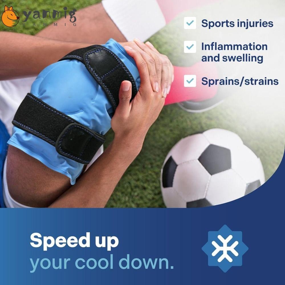 YANMIG Gel Ice Wrap, Swelling Knee Replacement Leg Injuries Ice Pack ...