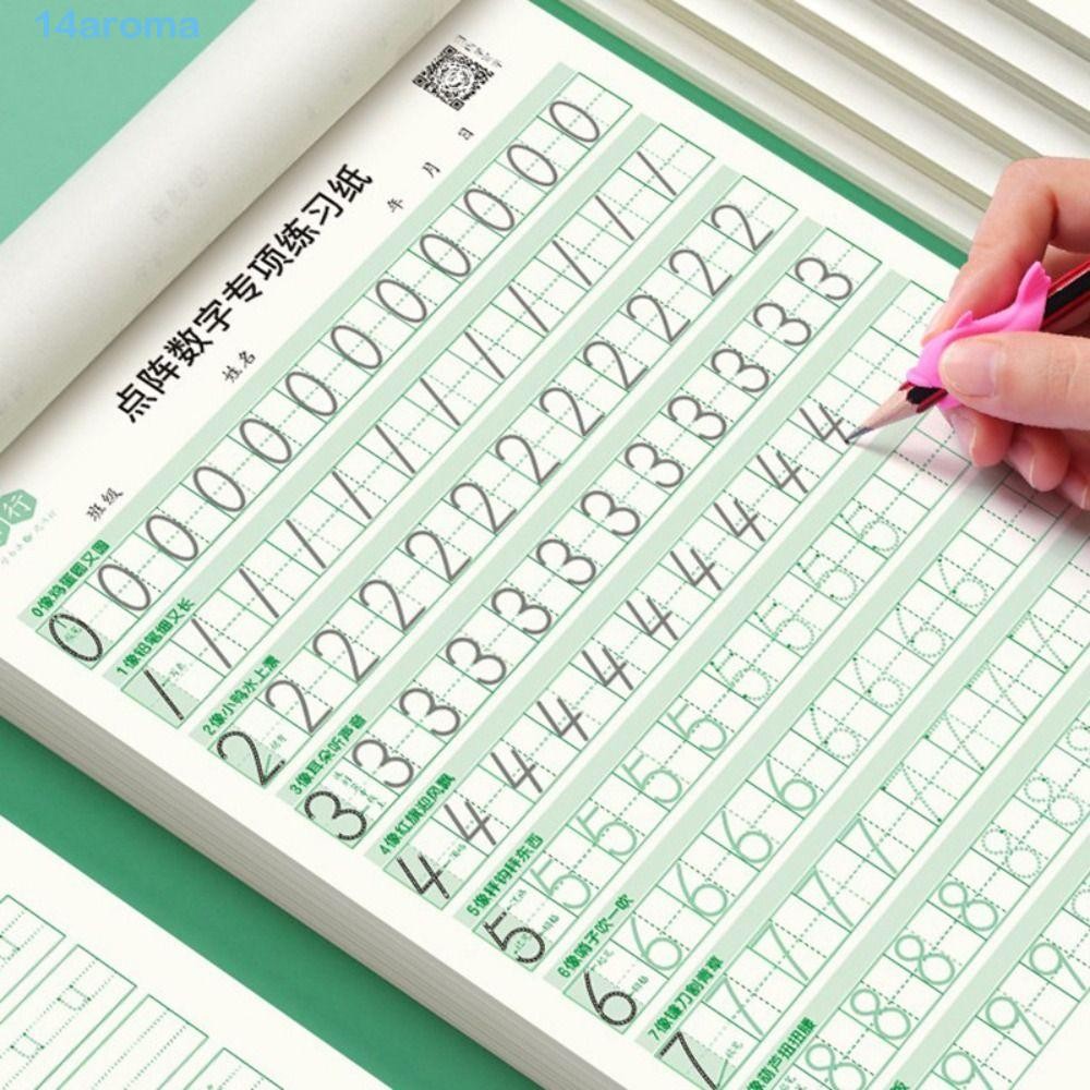 AROMA Dot Matrix Digital Tracing Book, Math Number Handwriting English ...