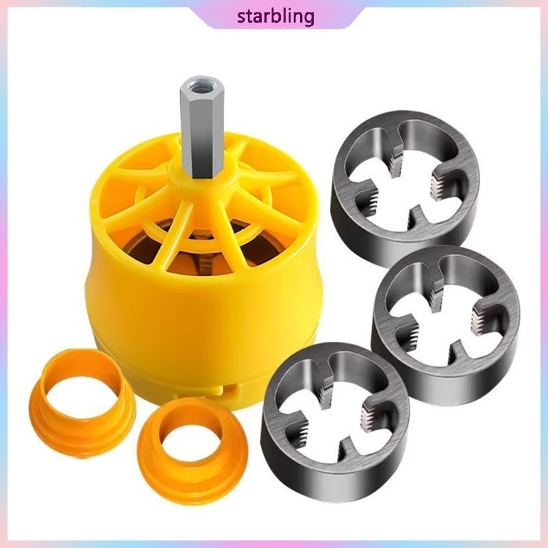 Star 7Pcs PVC Thread Maker Tool Threader Plumbing Tool Kit Threader Set ...