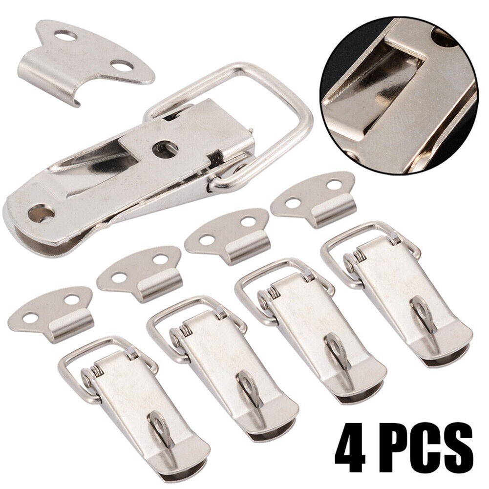 【ELECT】4pc Latch Catch Iron Cabinet Boxes Handle Toggle Lock Clamp Hasp ...