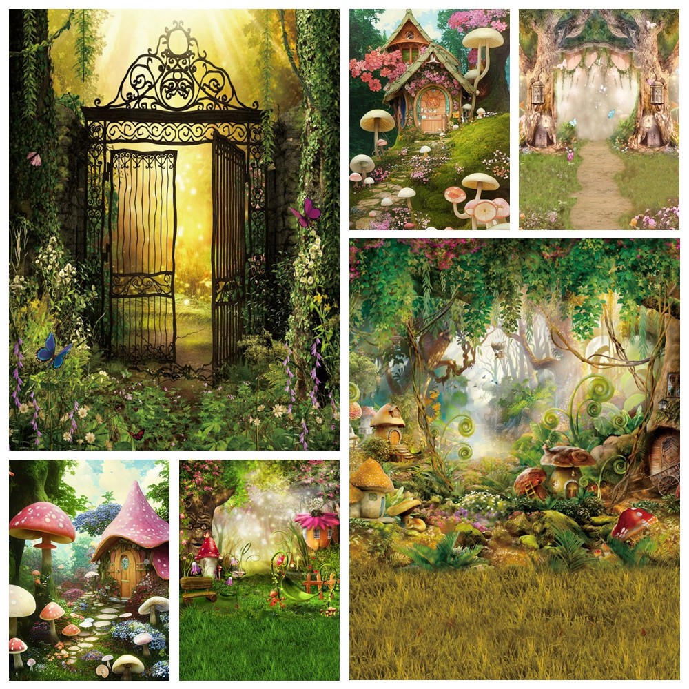Fairy Tale Enchanted Forest Backdrop for Photography Dreamy Wonderland ...