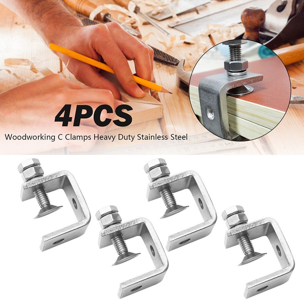 [ELECT] 4X Stainless Steel C Clamps Tiger Clamp for Mounting U Clamps ...