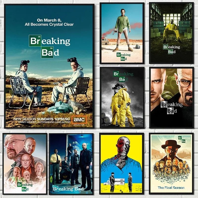 Breaking Bad Classic Crime TV Play Poster Canvas Painting Heipainting ...