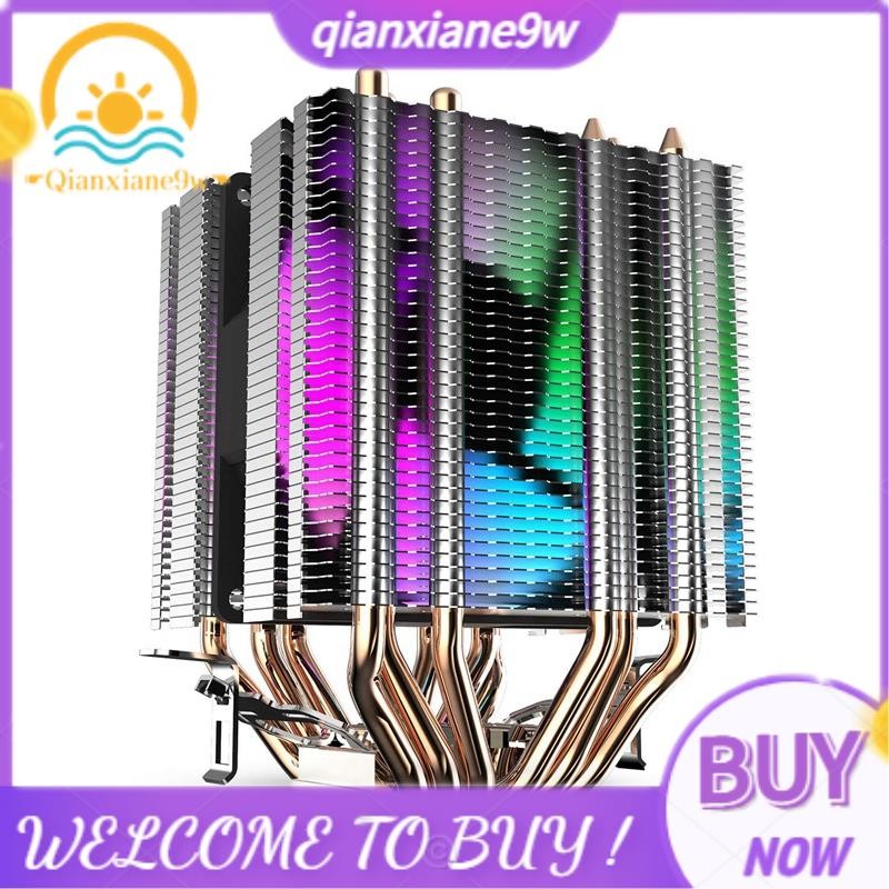 Cpu Air Cooler 6 Heat Pipes Twin-Tower Heatsink With 90Mm Rainbow Led ...