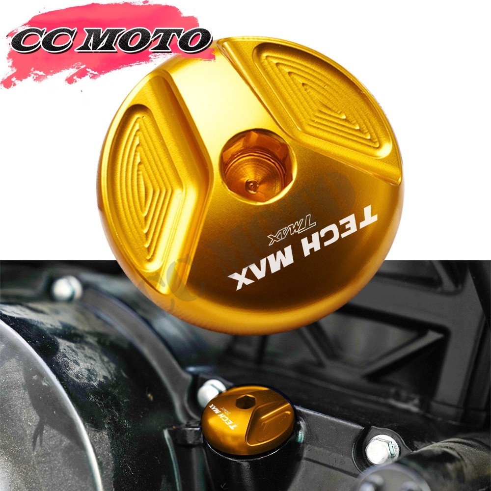 Tech Tmax LOGO Motorcycle Aluminum Engine Oil filler cover Cap for ...