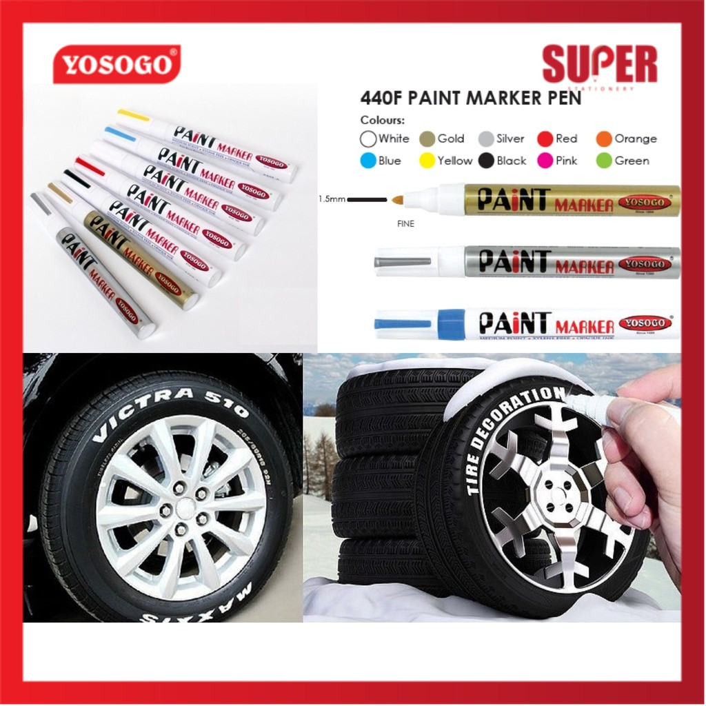 [super stationery] YOSOGO 440F Pen Penanda Cat Paint Marker Pen ...