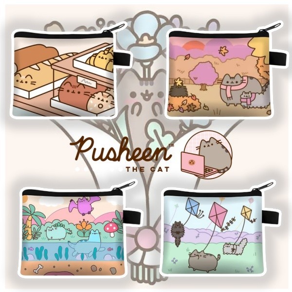 Pusheen Children's Anime Printed Coin Wallet Girl Fashion Cute Wallet ...