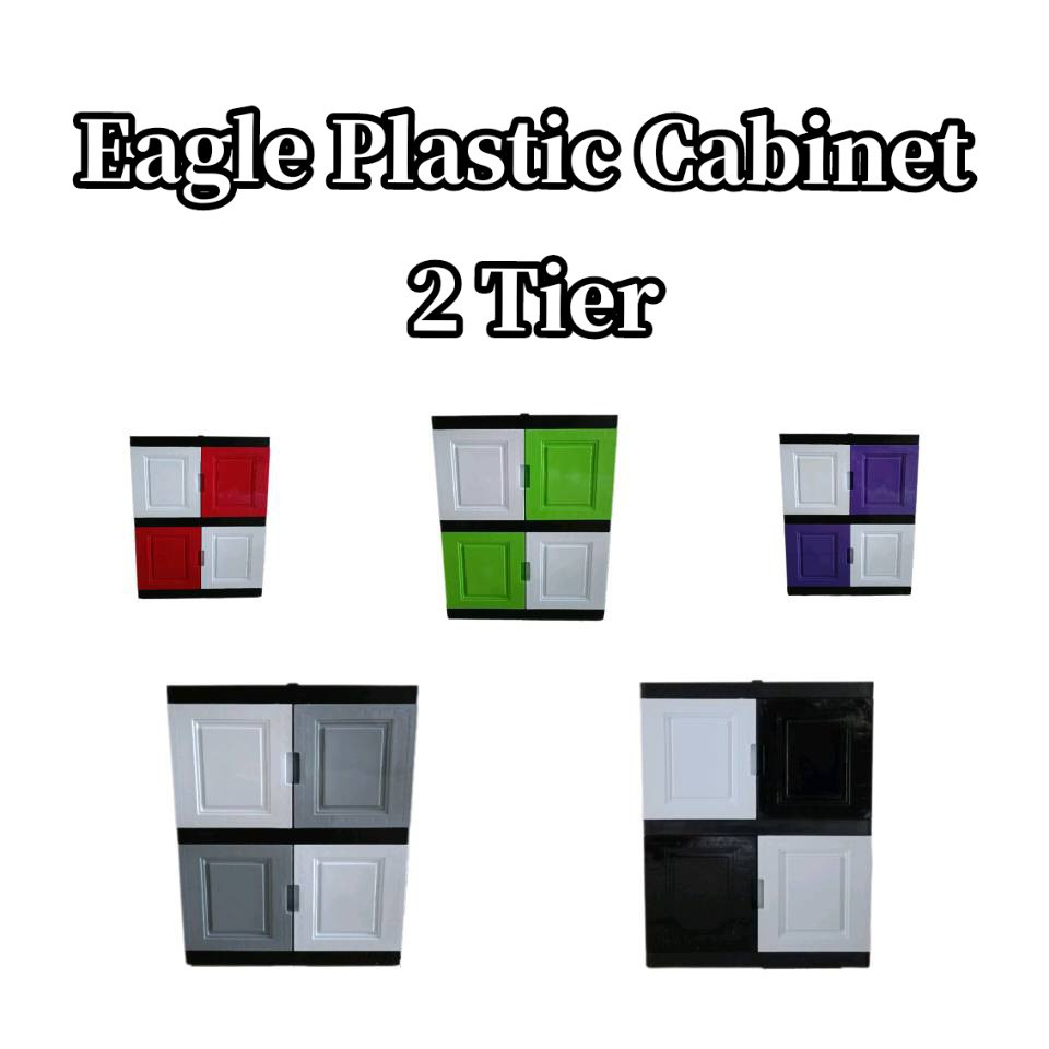 🔥Free Shipping🔥2 Tier Storage Cabinet /Plastic Cabinet/ kitchen /Almari ...