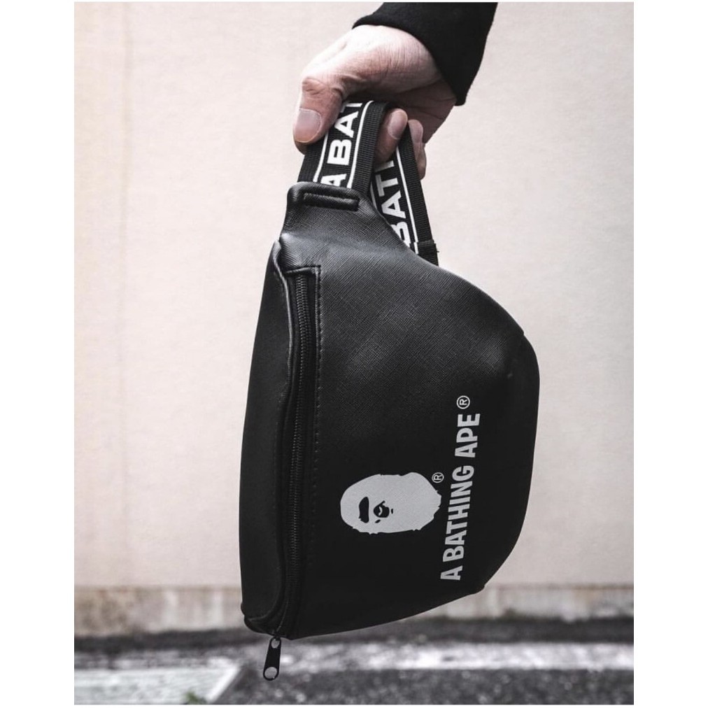 Bape Waist Bag Large Capacity Men's Messenger Bag | Shopee Malaysia
