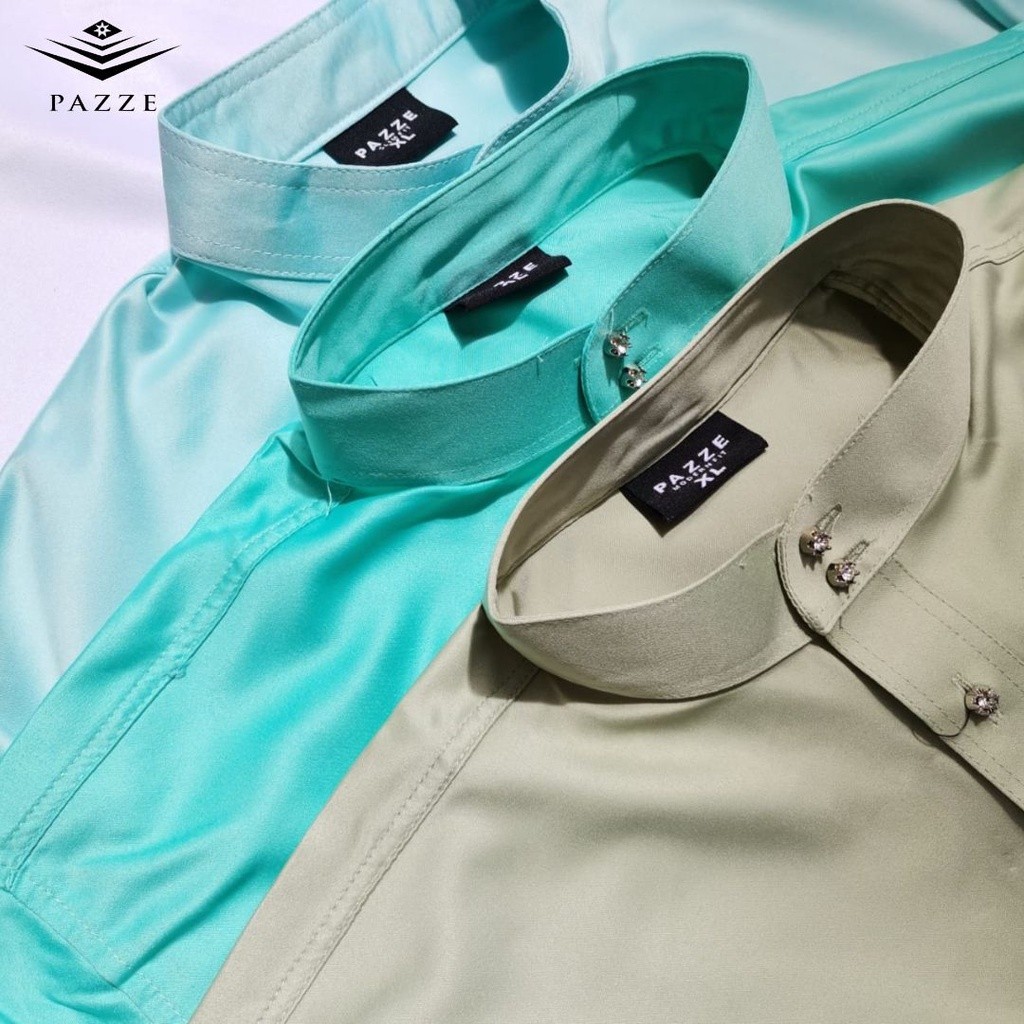 Baju Melayu Modern Fit Lelaki Melayu Baby Yellow Mint Green Sage Violet ...