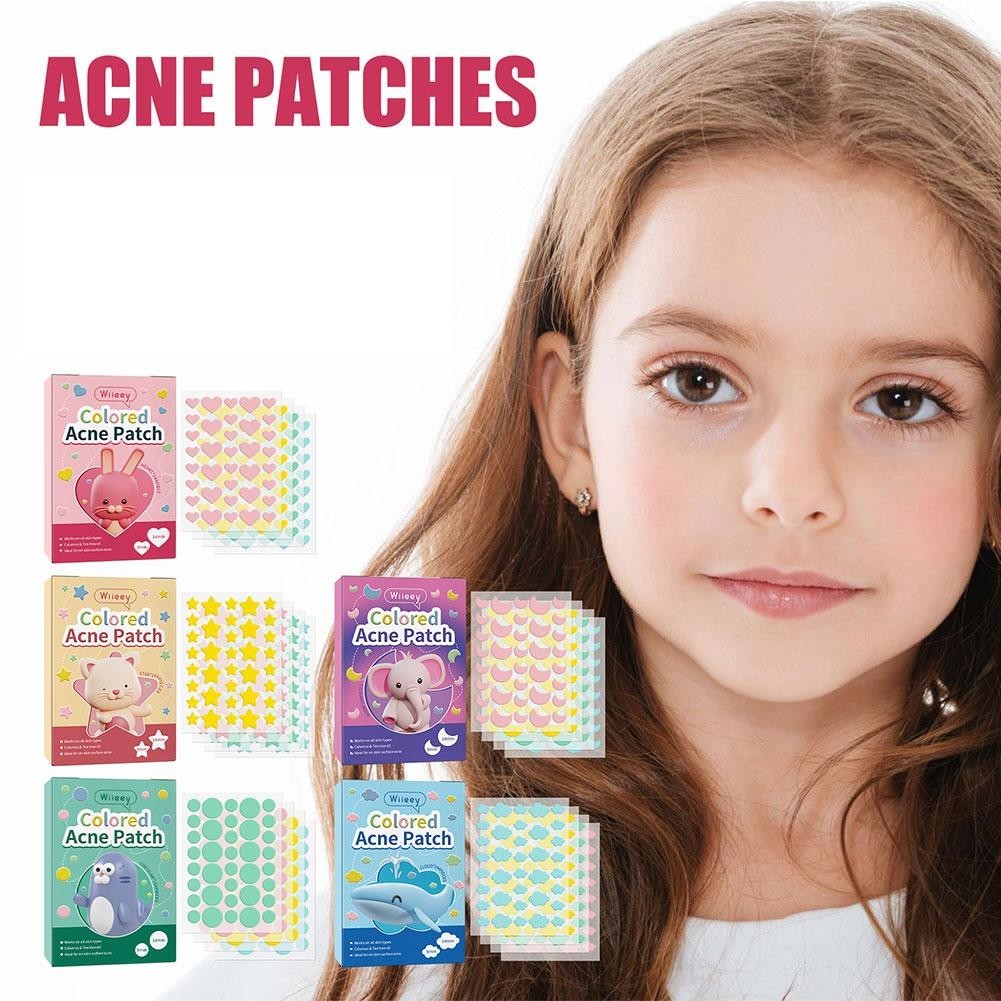 144 Patches Colorful Acne Pimple Patch Covering Acne Facial Spot Acne ...