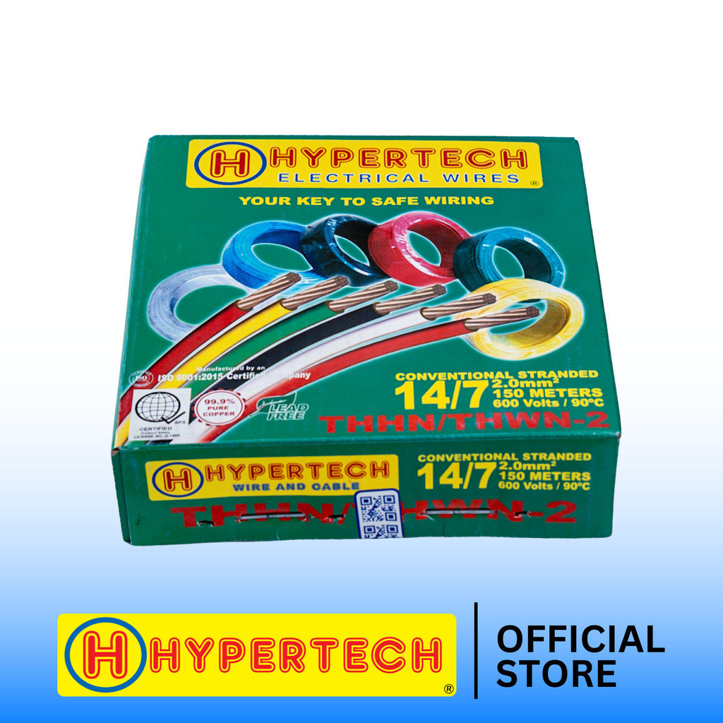 Hypertech THHN/THWN2 Stranded Wire 14/7 -150meters High-Performance Electrical Wires 100% Lead ...
