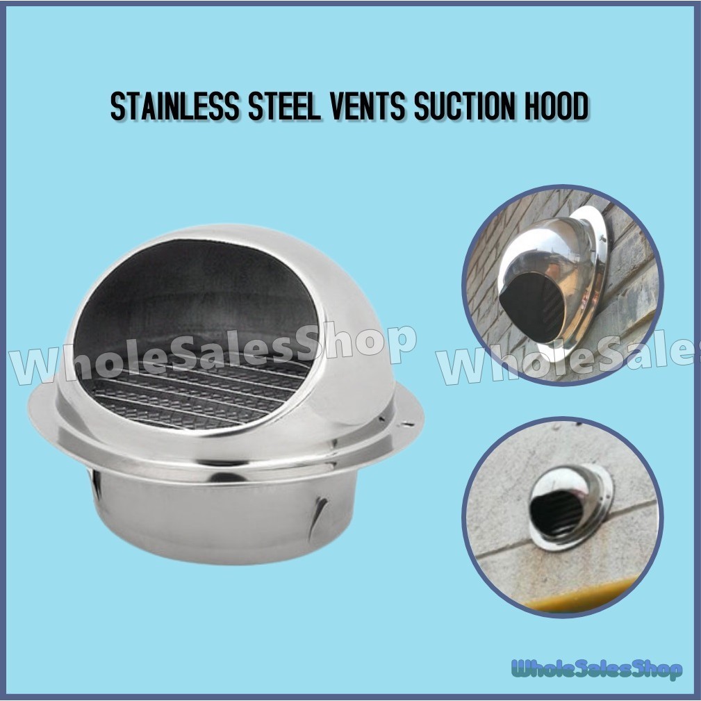 STAINLESS STEEL VENTILATION DUCTING HOSE CAP KITCHEN COOKER HOOD [4 ...