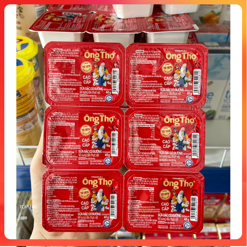 Ong Tho Milk Blister, Vinamilk Sweetened Condensed Milk Blister 40g ...
