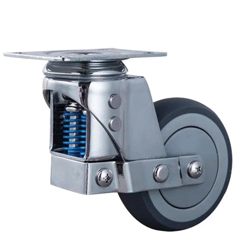 Heavy Duty 3" 4" 5" Dual Springs Caster Castor Rotating Swivel Spring ...